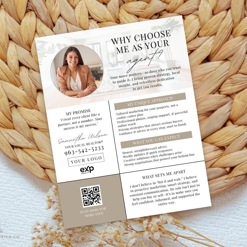 About Me Flyer Realtor - Etsy