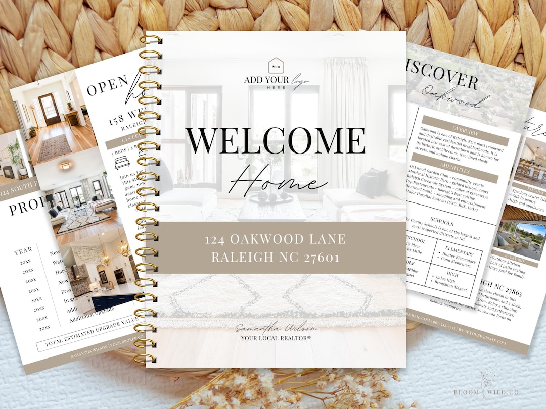 Real Estate Listing Book, Buyer Showings Binder, Realtor Local Guide ...