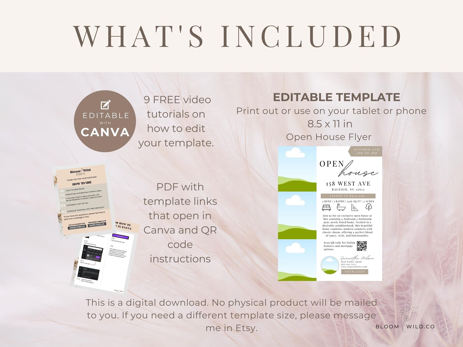 Brokers Open House Flyer, Open House Flyer With Qr Code, Neighborhood ...