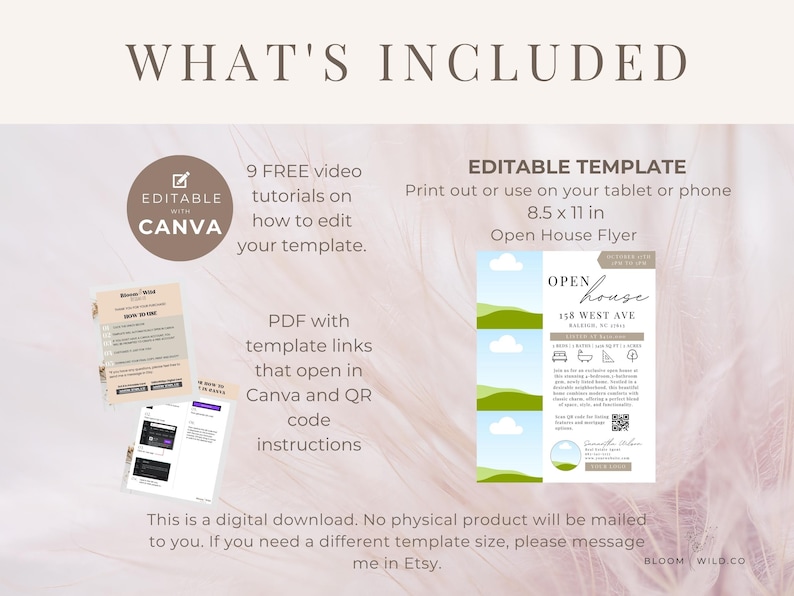 Brokers Open House Flyer, Open House Flyer With Qr Code, Neighborhood ...