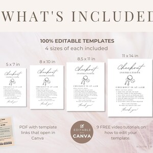 Airbnb Check Out List, Airbnb Check Out Instructions Sign Canva ...