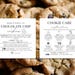 Cookies Ingredients Label and Cookie Care Instruction Card, Cottage Law ...