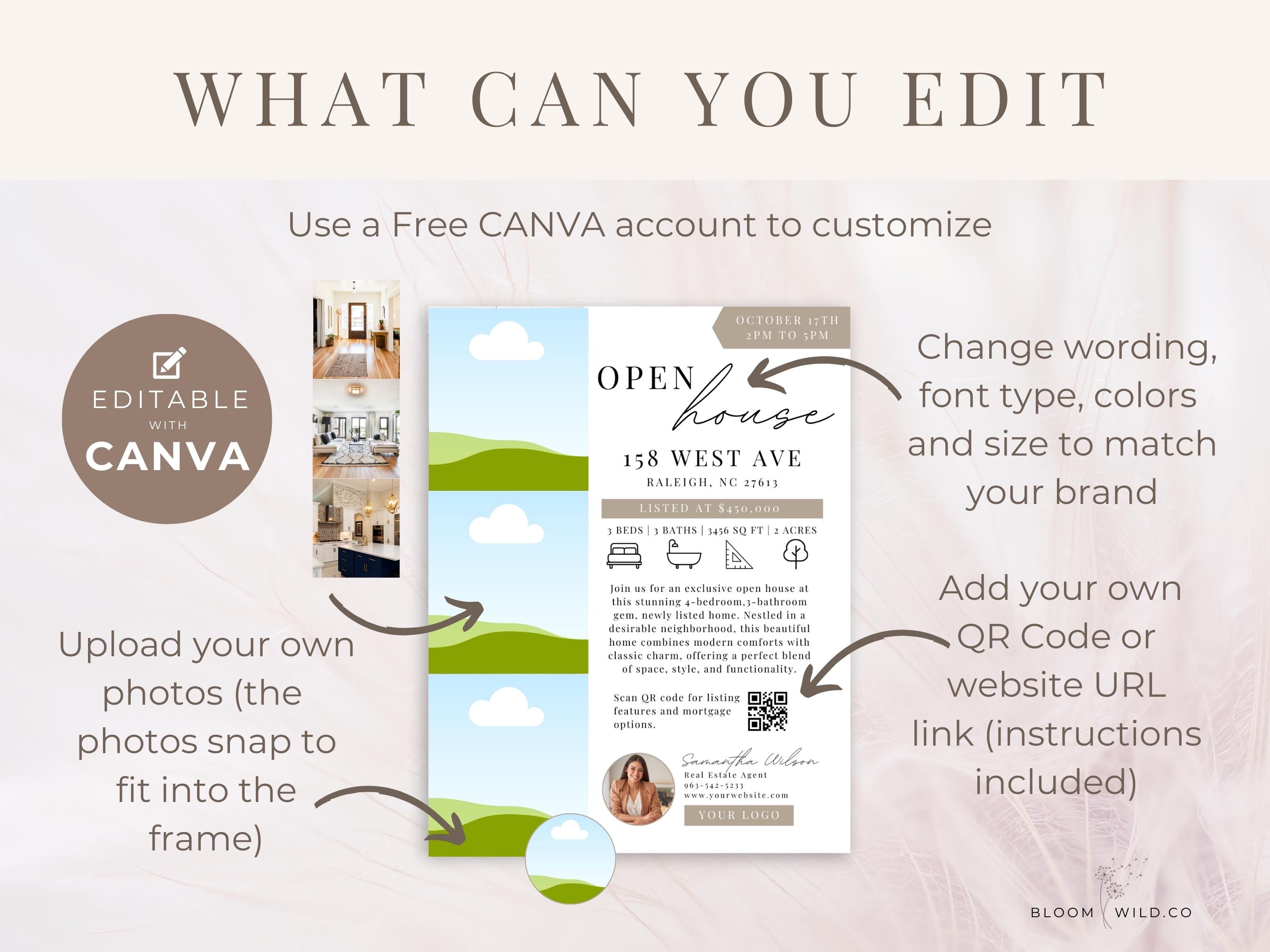 Brokers Open House Flyer, Open House Flyer With Qr Code, Neighborhood ...