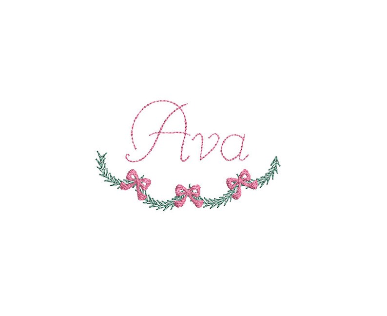 Draped Christmas Garland With Bows Frame 4 Sizes Classic Preppy Machine ...