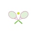 Tennis Racquets Rackets Crossed Machine Embroidery Design 3 - Etsy