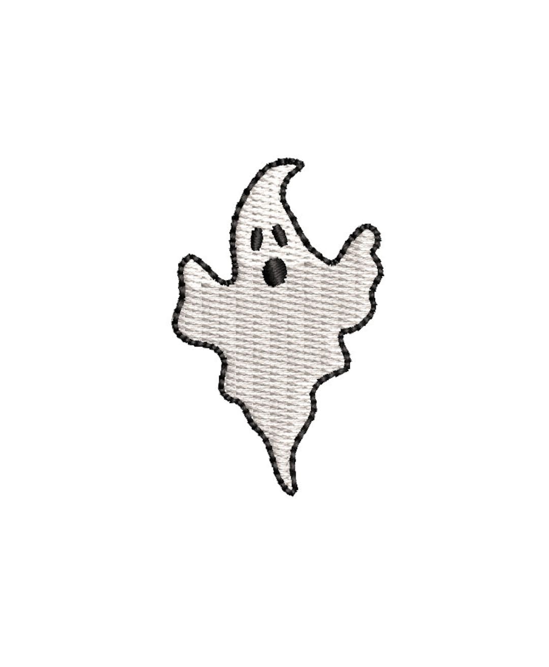Flying Halloween Wavy Ghost 8 Sizes Machine Embroidery Design PES DST ...