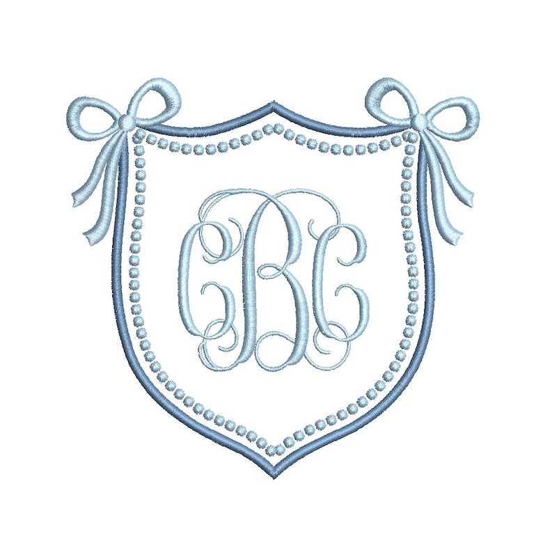 Monogram Crest - Etsy