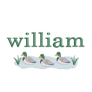Mallard Ducks Embroidery Machine Design: Sketch Pond, 7 Sizes (digital ...