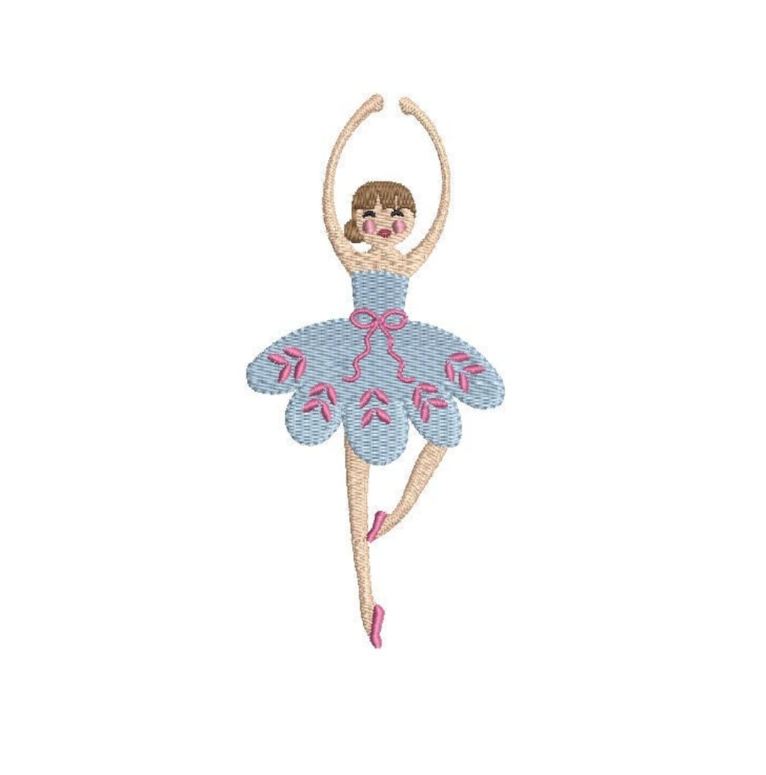 Ballerina 3 Sizes Classic Ballet Dance Machine Embroidery Design PES ...