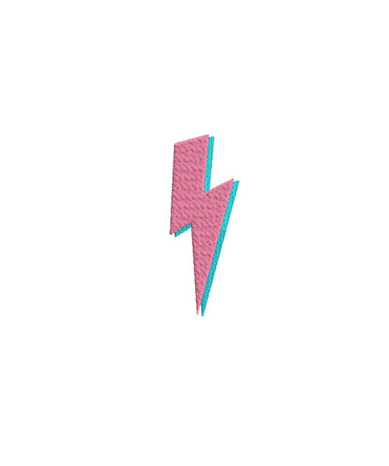 Lightning Bolt 6 Sizes 3D Preppy Machine Embroidery Design - Etsy
