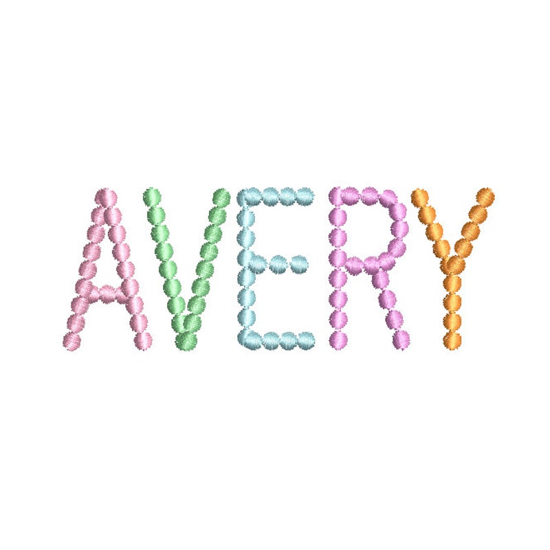 Beaded Font Pattern - Etsy