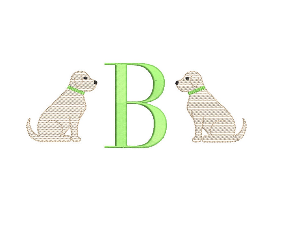 Lab Dog Sketch Machine Embroidery Design 4 Sizes Classic - Etsy