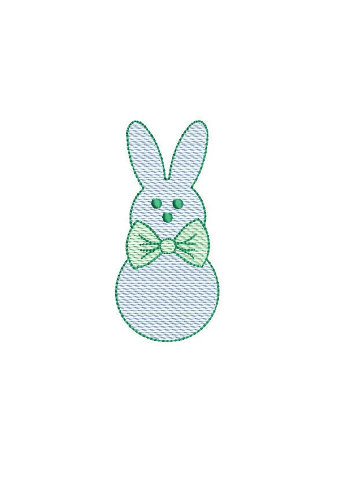 Easter Bunny Rabbit Boy Peep Style With Large Bow Tie Sketch Style 5 ...