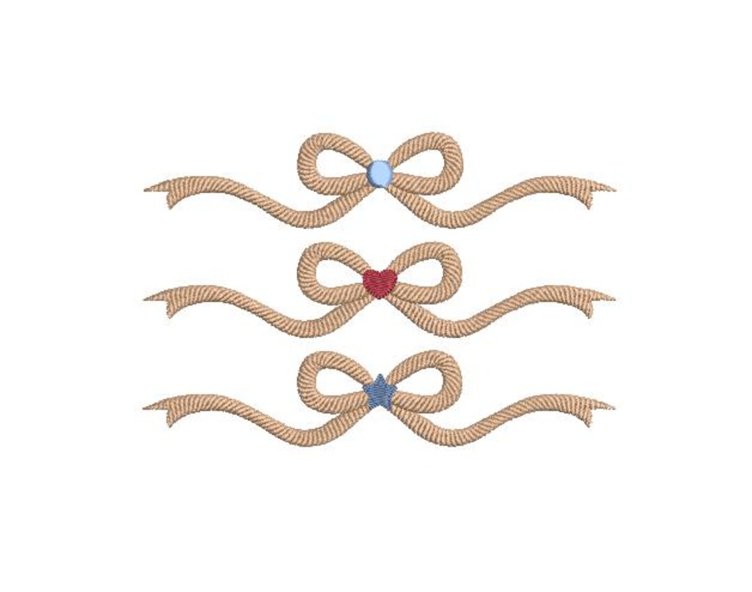 Rope Fill Long Bow Bundle, 3 Styles, Heirloom Frame Designs, for ...