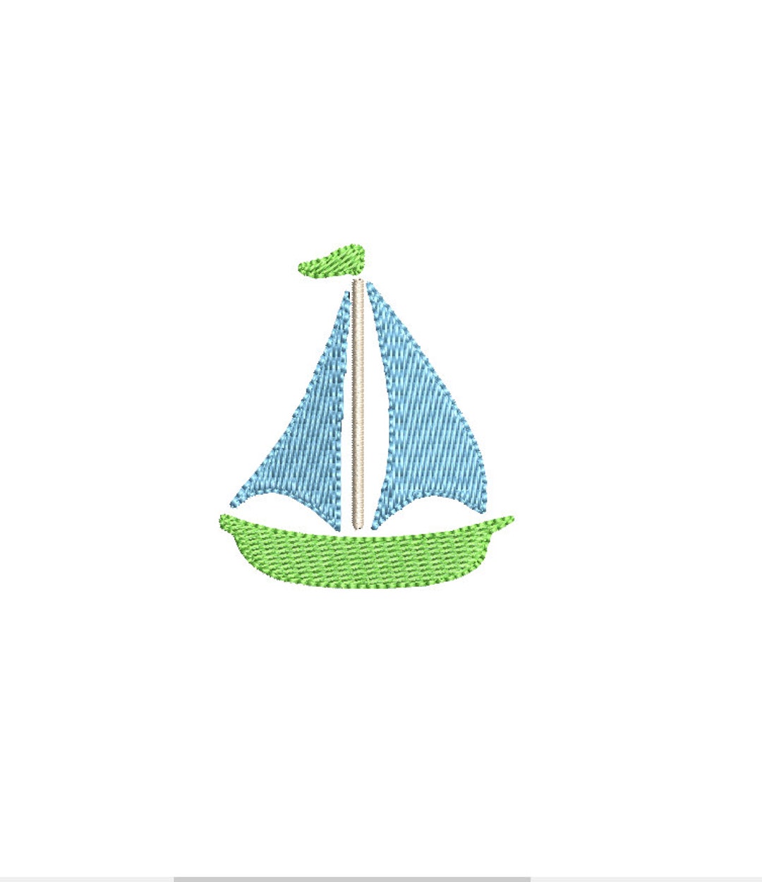 Sailboat Machine Embroidery Design 4 Sizes Instant Digital Download - Etsy