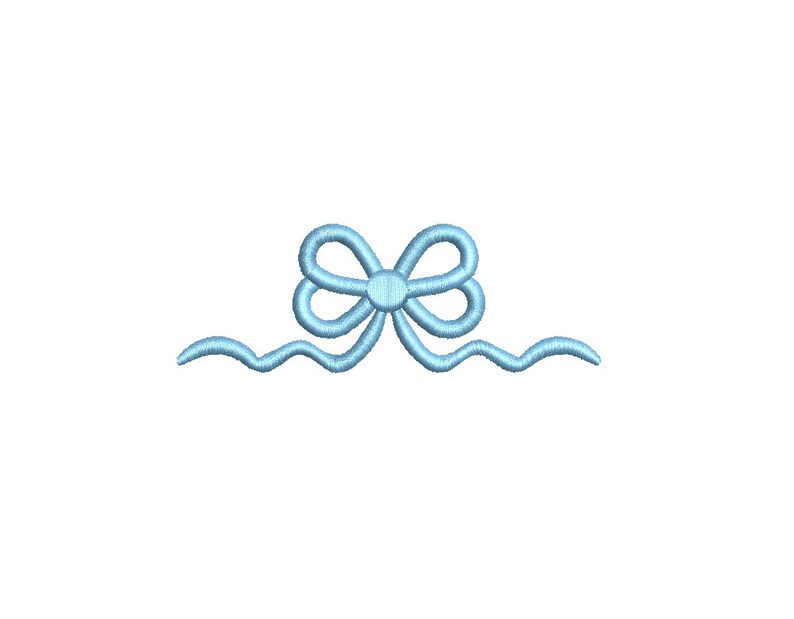 Monogram Bow Frame Embroidery Design: Satin Stitch, 5 Sizes, PES DST ...