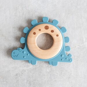 Personalized Baby Teether | Dinosaur Teether | Laser Engraved ...