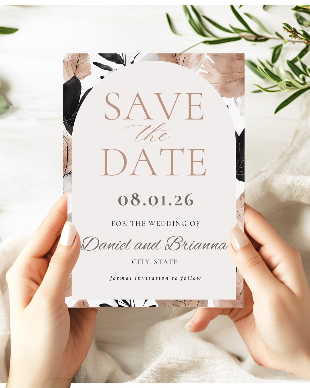 Editable Save the Date Invitation, Digital Save the Date Wedding ...