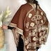 Alpaca Reversible Shawl - Women's Ruana Wrap - Brown and Cream, Bolivia ...