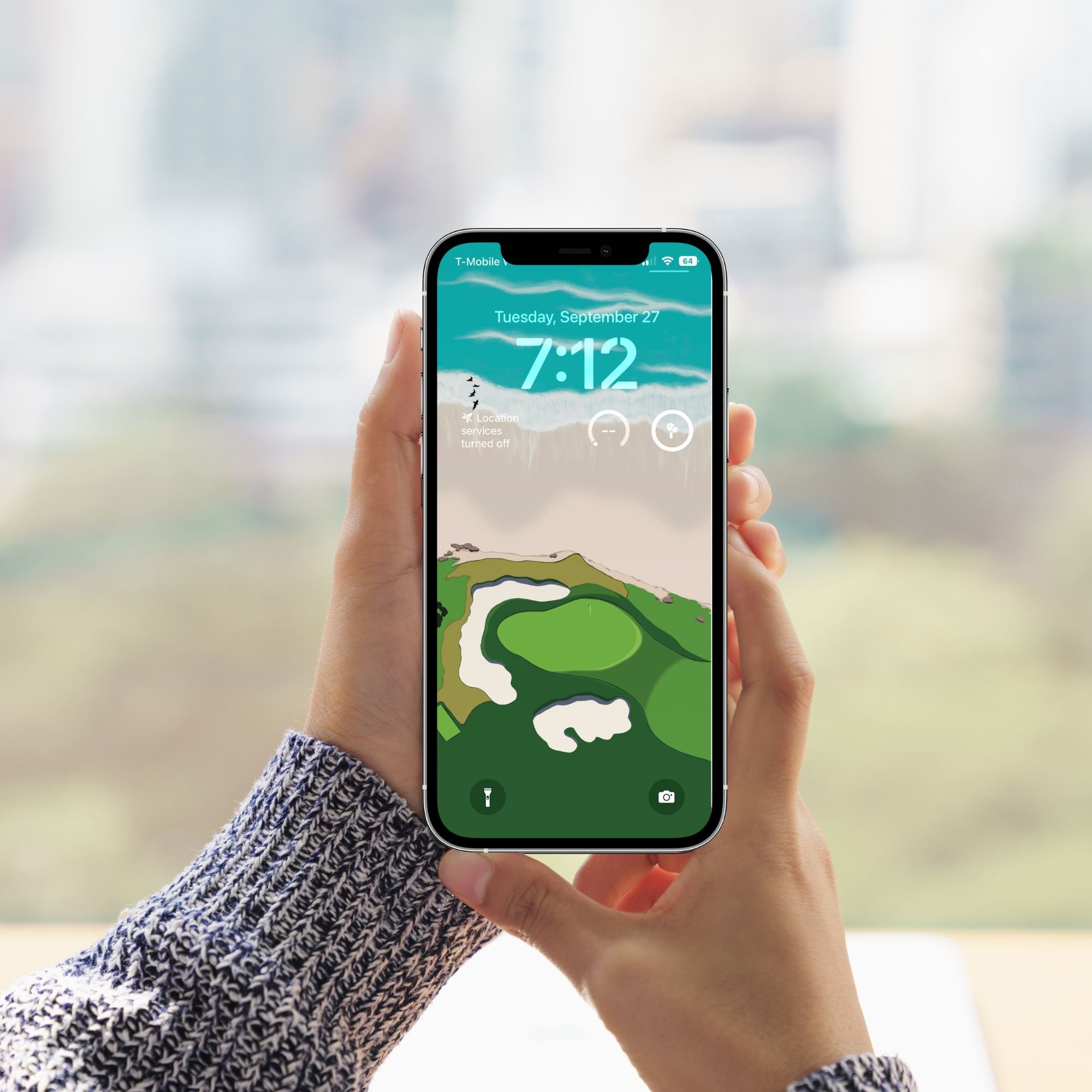 IPhone Golf Wallpaper | Golf Green Aerial View | Pebble Beach Hole ...
