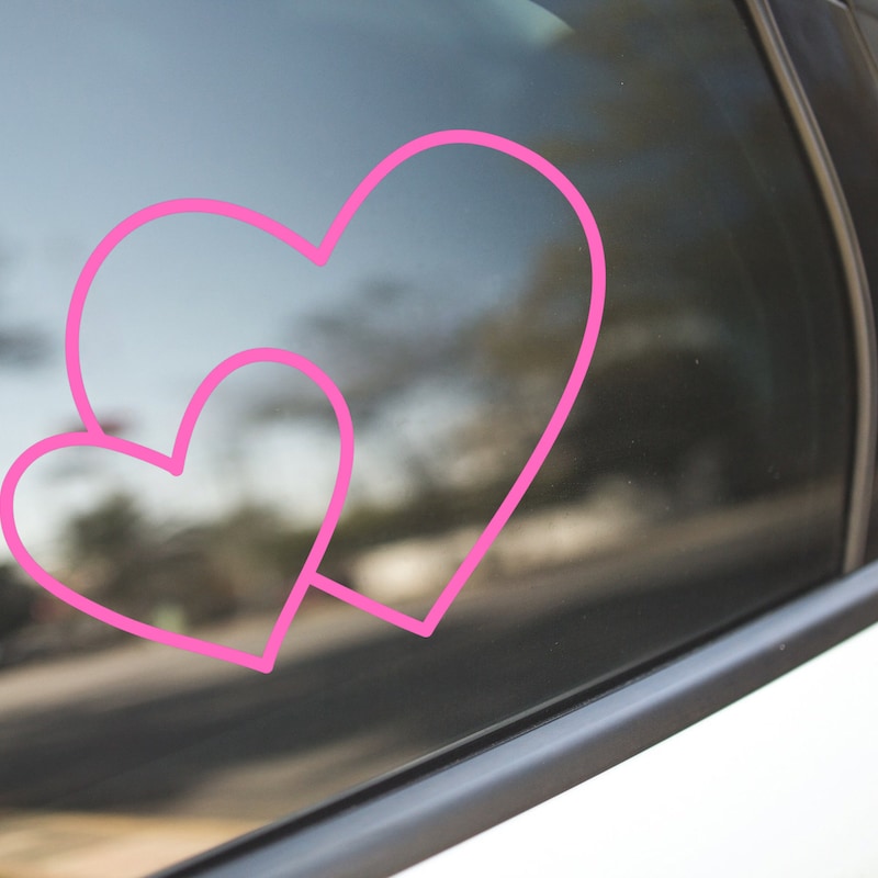Heart Car Decal - Etsy