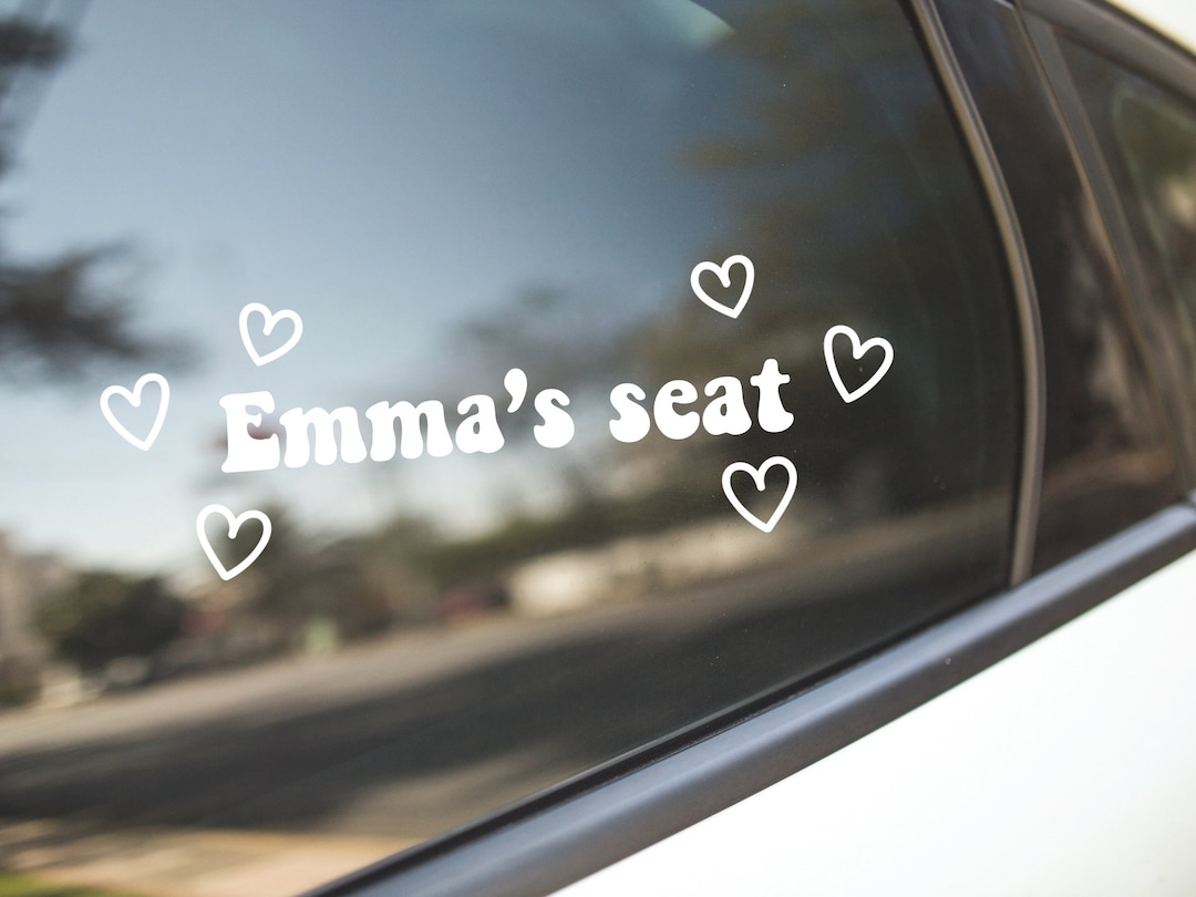 Girlfriend Seat Decal Sticker for Car, Passenger Princess Sticker ...