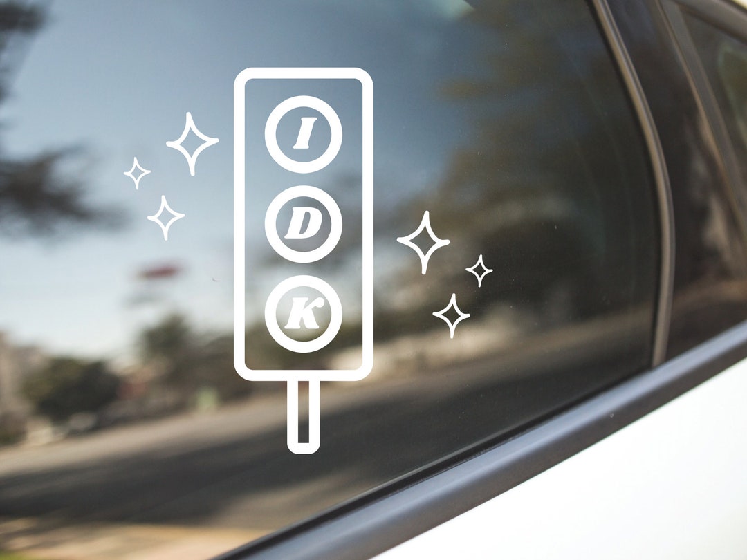 I Don’t Know Traffic Lights Decal Sticker for Cars, Laptops, Tumblers ...