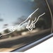 Cat Paw and Human Hand Decal Sticker for Cars, Funny Sticker, Girly ...