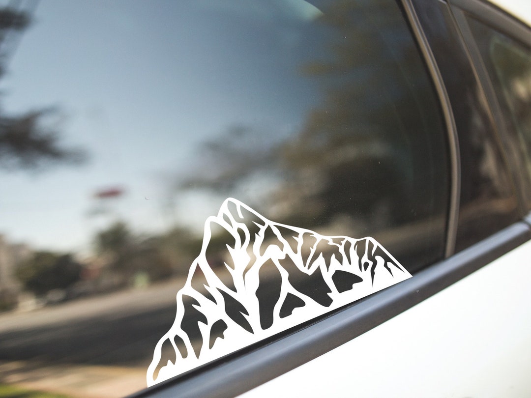 Snowy Mountain Decal Sticker for Cars, Laptops, Tumblers, Walls, Phones ...