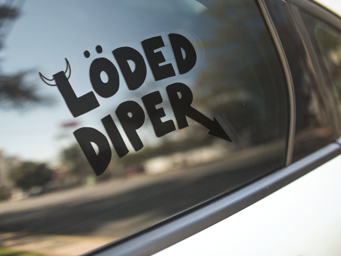 Loded Diper Decal Sticker for Cars Laptops Tumblers Walls - Etsy