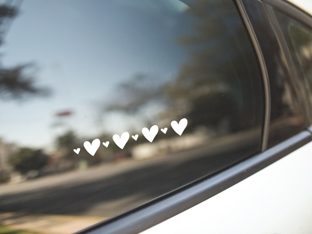Hearts Decal Sticker for Cars, Laptops, Tumblers, Walls, Phones, Cute ...