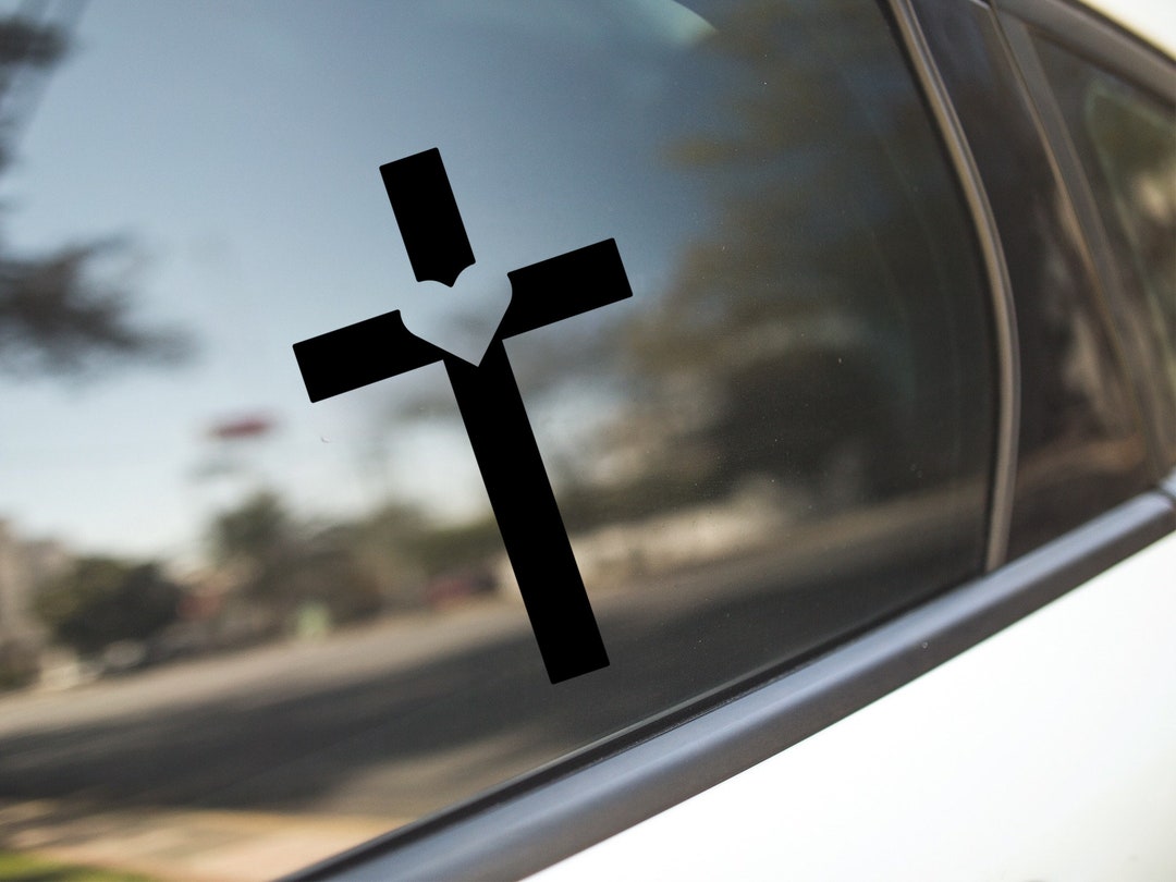 Jesus Cross Sticker, Christians, Religious Gift, Decal Sticker for Cars ...
