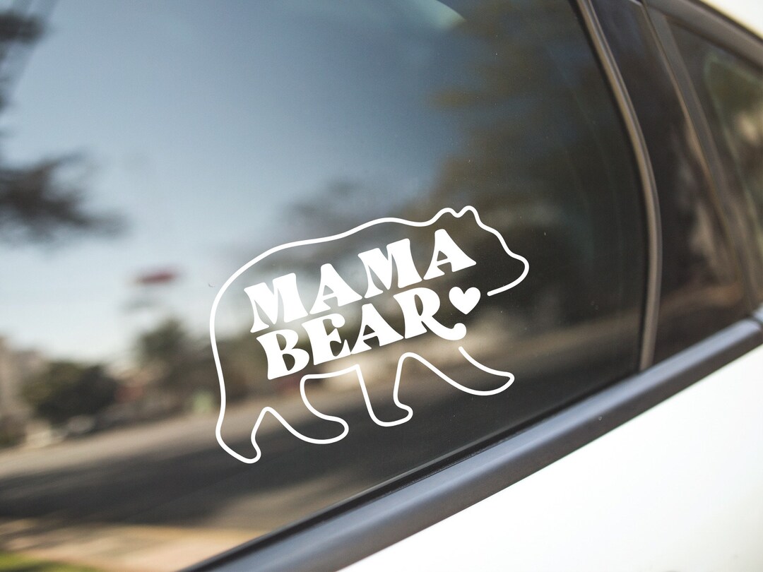 Mama Bear Decal Sticker for Cars, Laptops, Tumblers, Walls, Phones ...