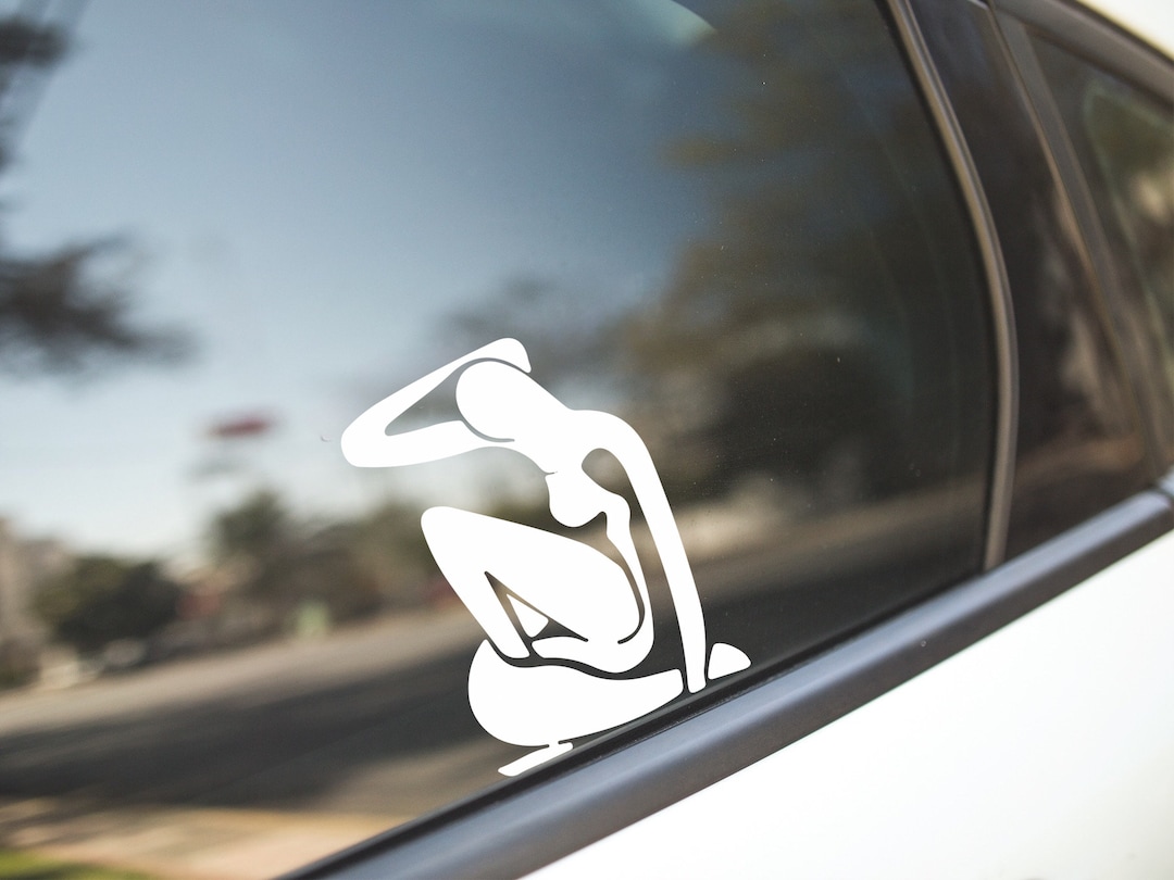 Female Body Outline Sticker for Cars, Laptops, Tumblers, Walls, Phones ...