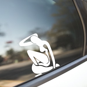 Female Body Outline Sticker for Cars, Laptops, Tumblers, Walls, Phones ...
