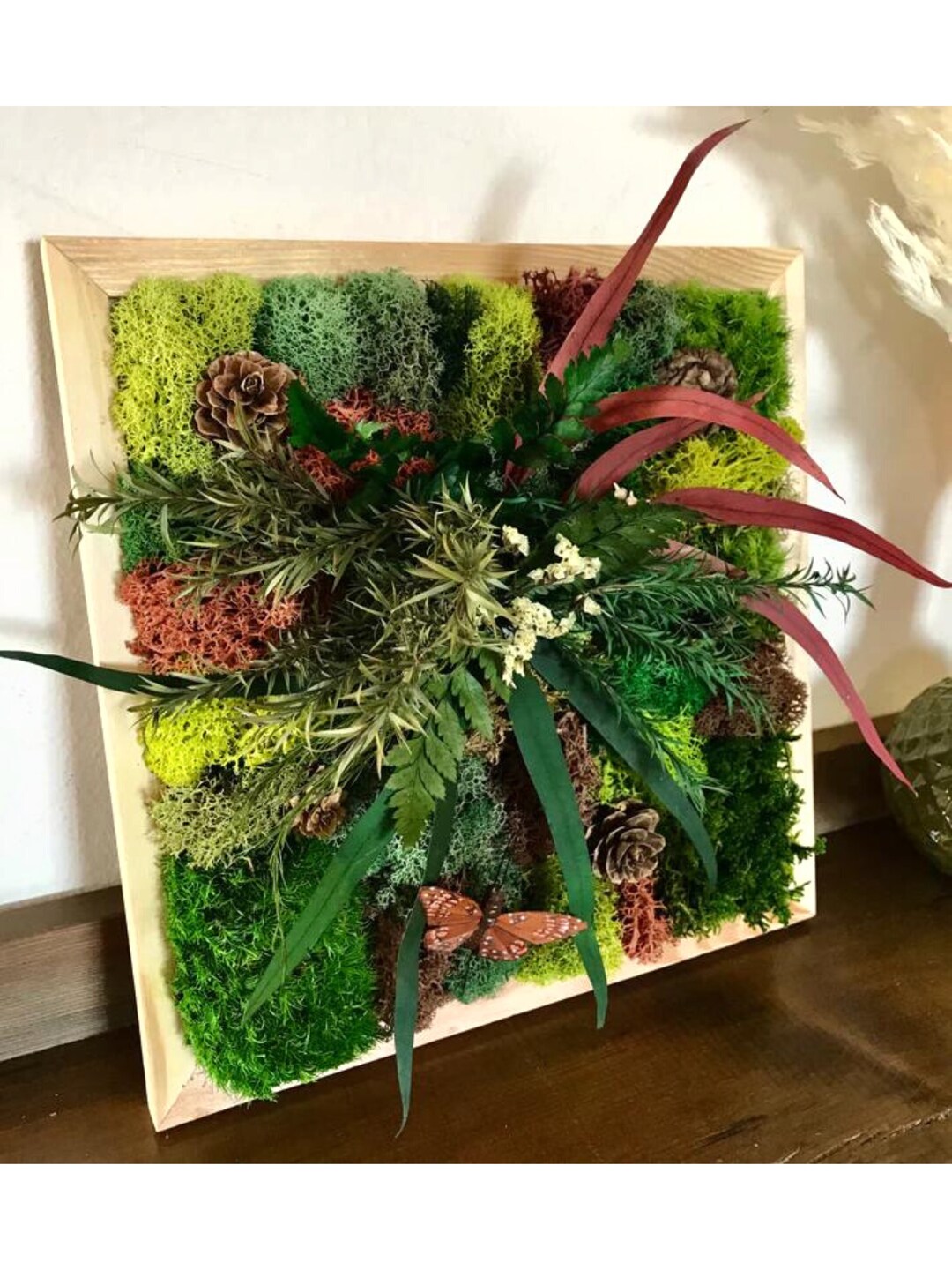 Moss Garden Kit Moss Wall Art Kit DIY Craft Gift for Women Craft Kit ...