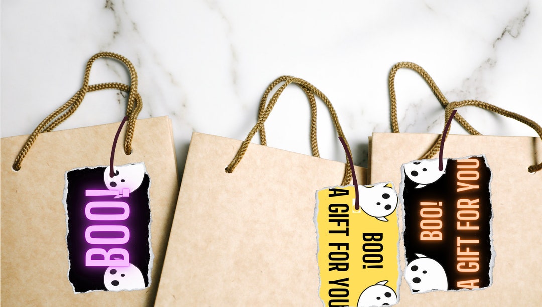 PRINTABLE Halloween Gift Tags | GHOST Variety Pack | 11 Color/format ...