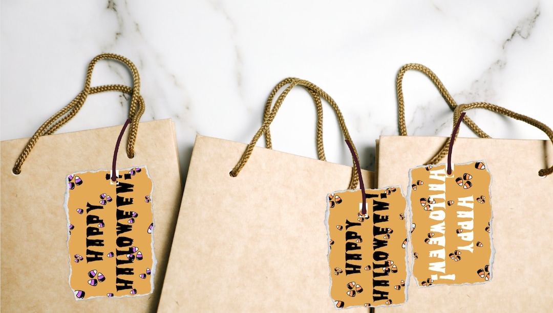 Printable Halloween Gift Bag Tags Variety Pack - Etsy