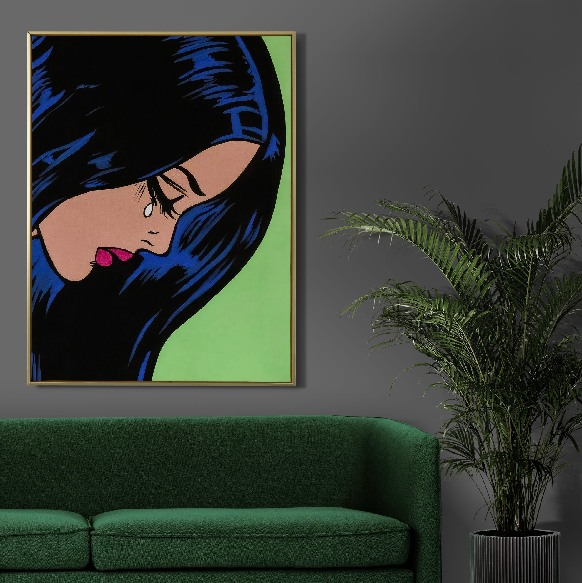 Pop Art girl Crying Poster Print Pop Art Poster - Etsy