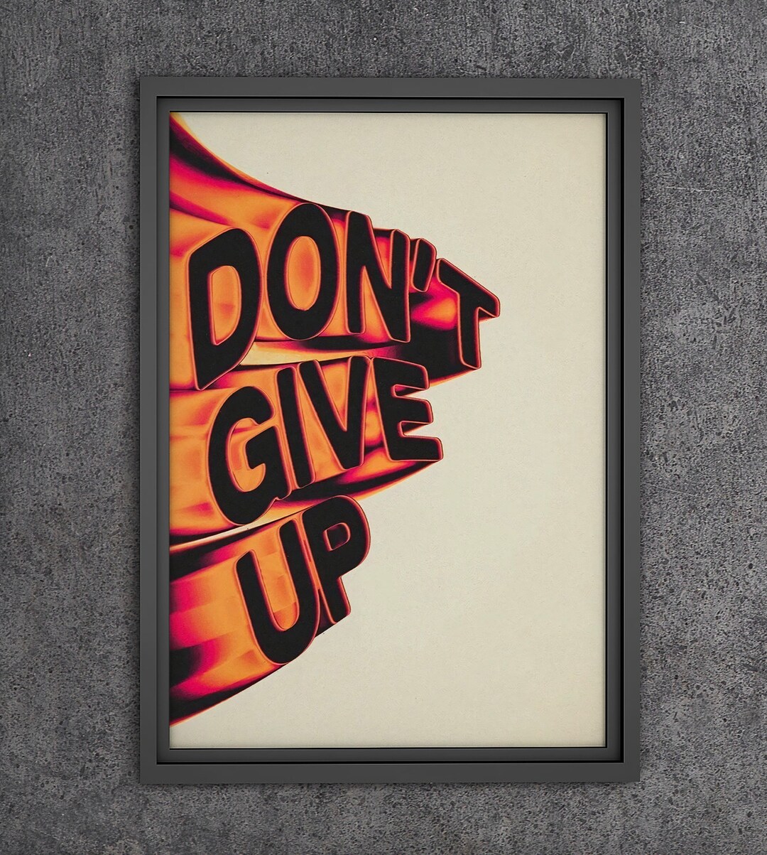 Don't Give up Stop Motivational Poster Print, Aesthetic Print Poster ...