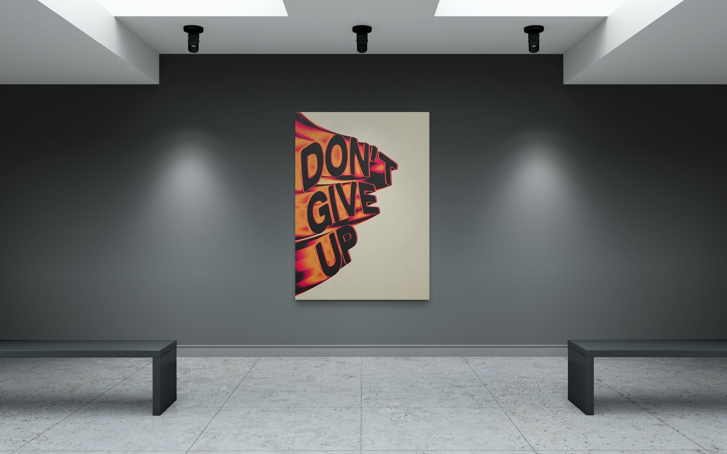 Don't Give up Stop Motivational Canvas Print, Aesthetic Print Poster ...