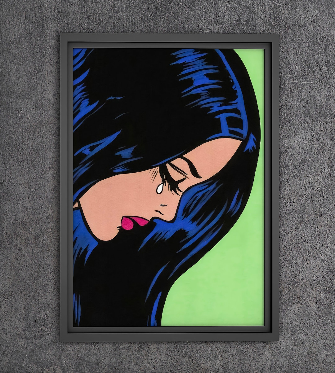 Pop Art Girl Crying Poster Print Pop Art Poster Fashion Wall Decor Fashion Wall Art Poster