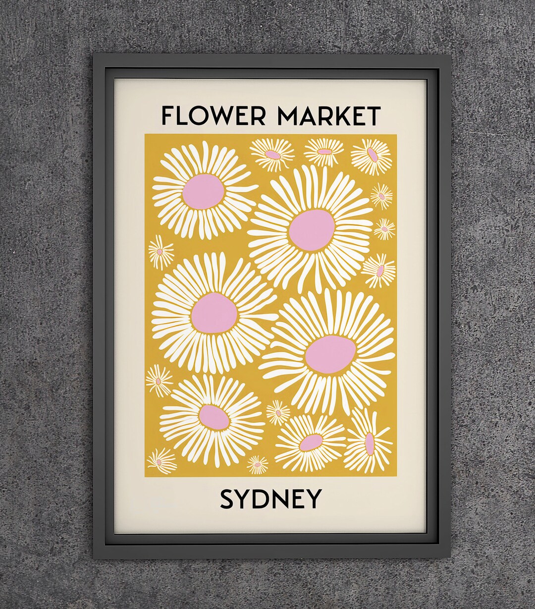 Sydney Flower Market Poster Print, Botanical Poster, Floral Wall Art ...