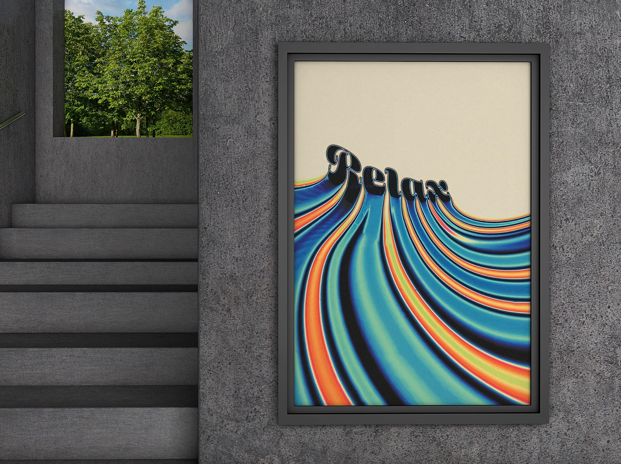 Relax Motivational Poster Print, Aesthetic Print Poster, Positive Quote ...