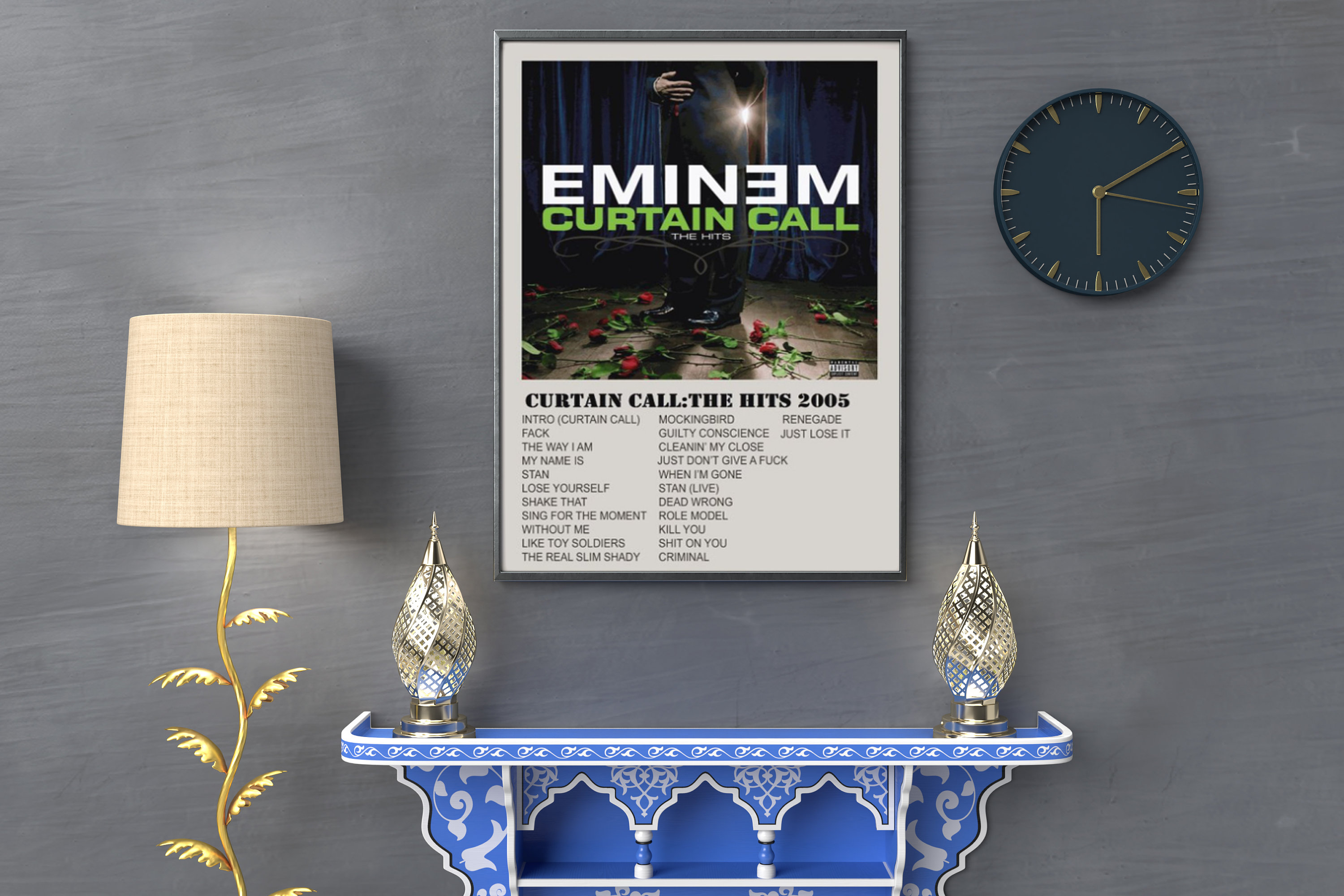 Eminem 2005 Handmade Poster - Curtain Call The Hits Inspired Wall Art sold by Ann AG_OTHERSIDE ...