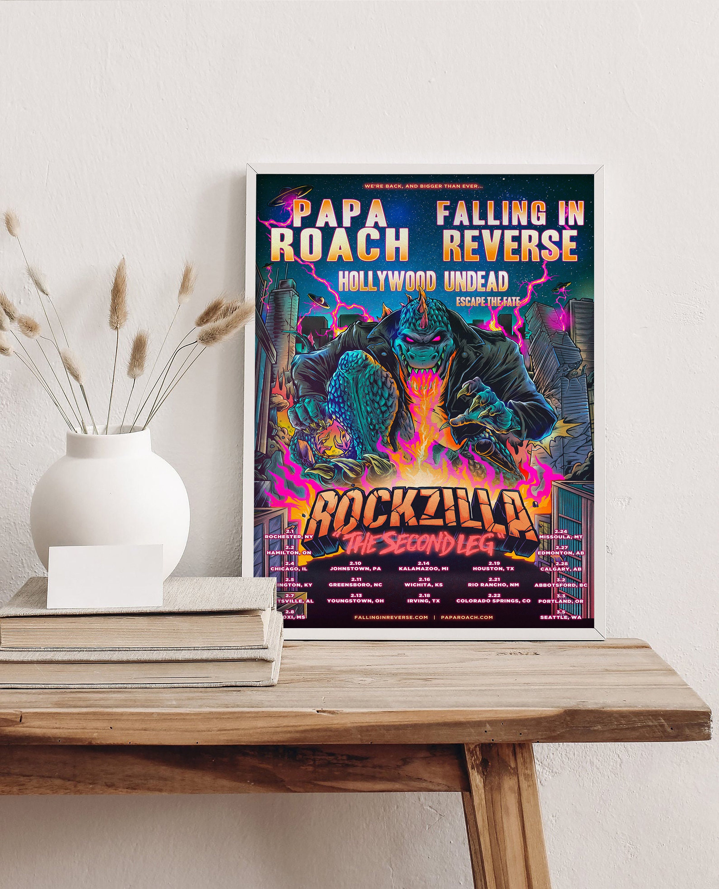 Rockzilla The Second Leg Tour 2023 Poster