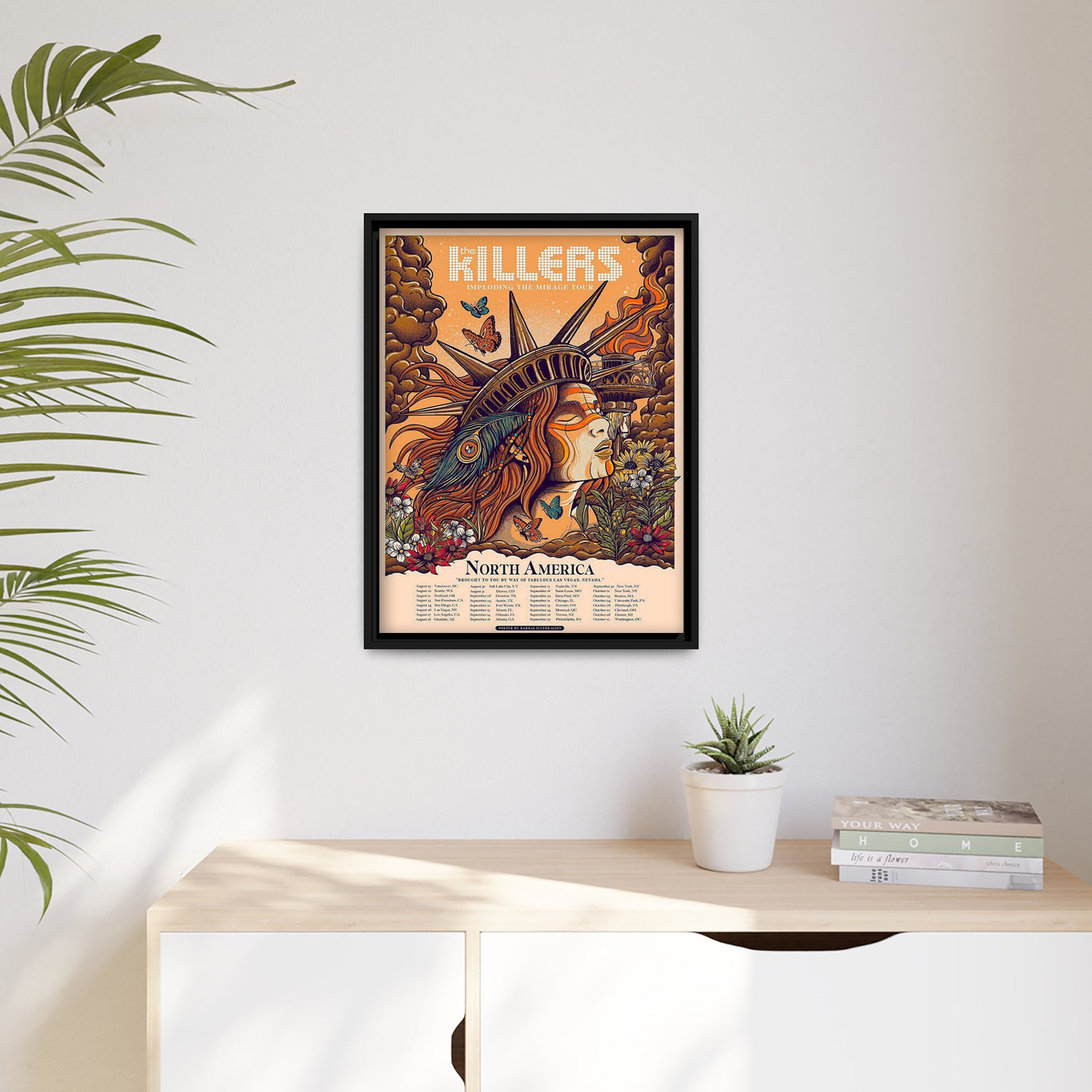 Imploding The Mirage Tour Poster, The Killers North American 2022 Tour Poster sold by Love Gun ...