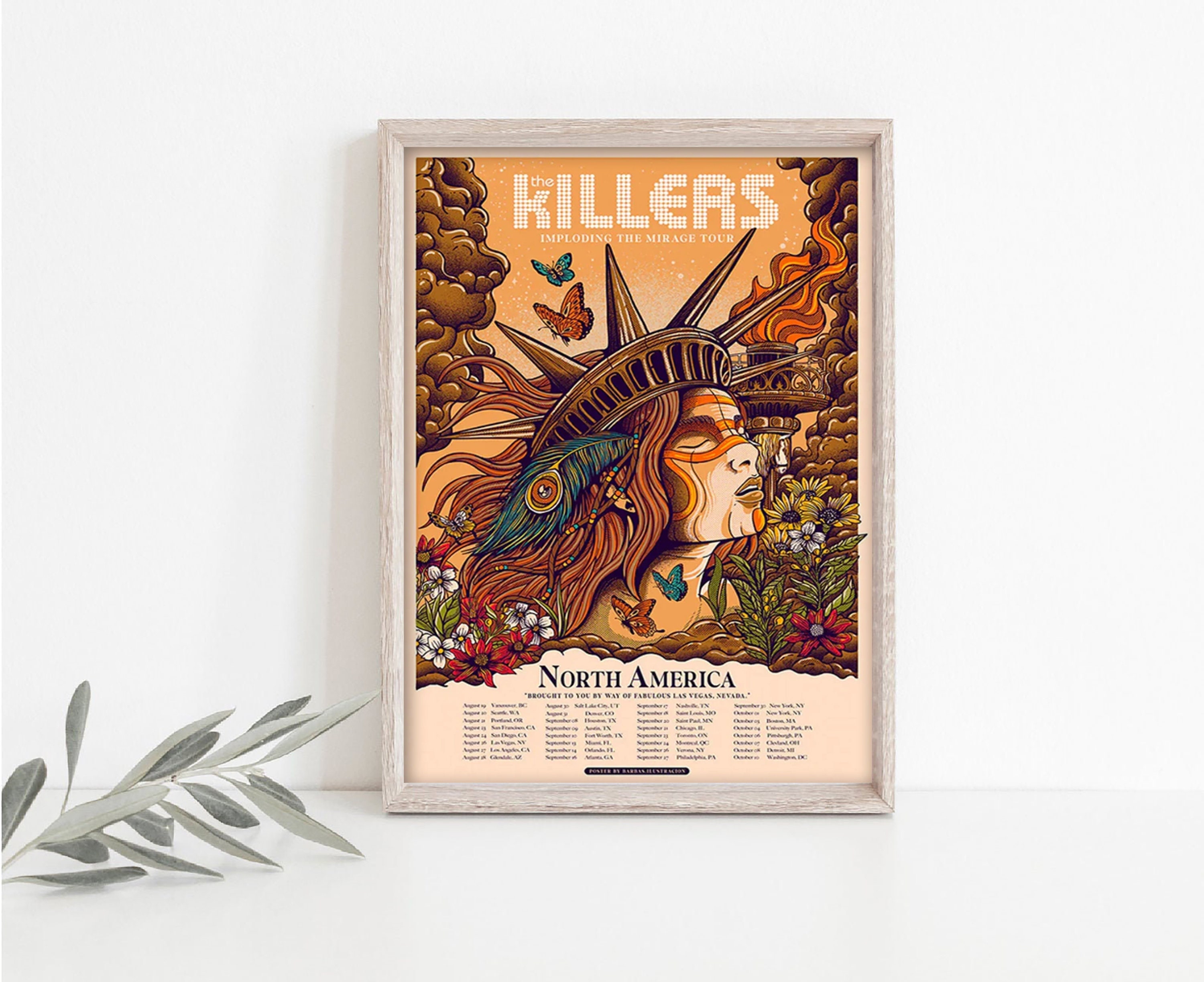The Killers Band Imploding The Mirage Tour 2022 Poster sold by Yaroslau E | SKU 273909 ...