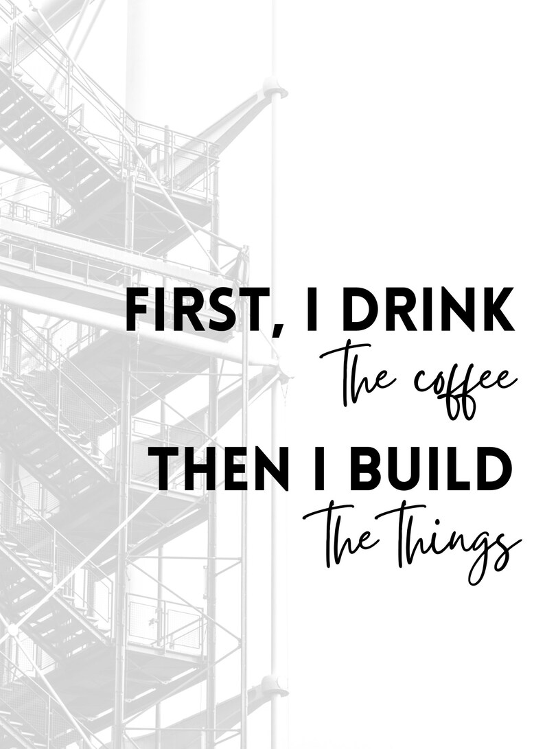 Printable Office Decor / Construction Office Wall Art / Coffee Decor ...