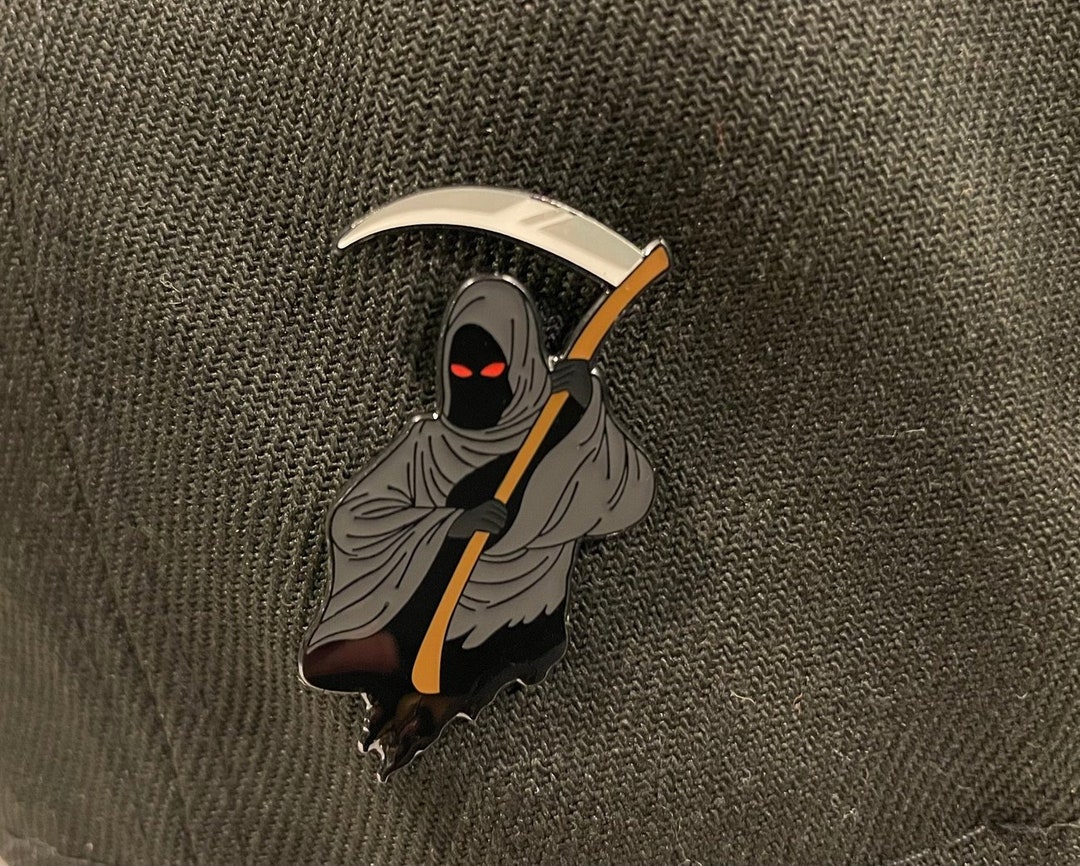 Grim Reaper Custom Pin - Etsy